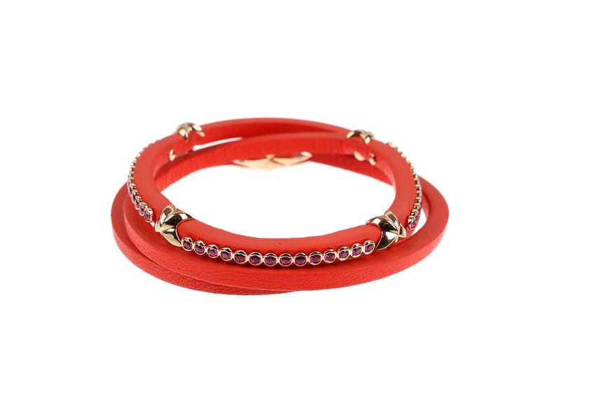Bracelet cuir rouge Thomasz DonocikJPG – Mon Petit Vendôme